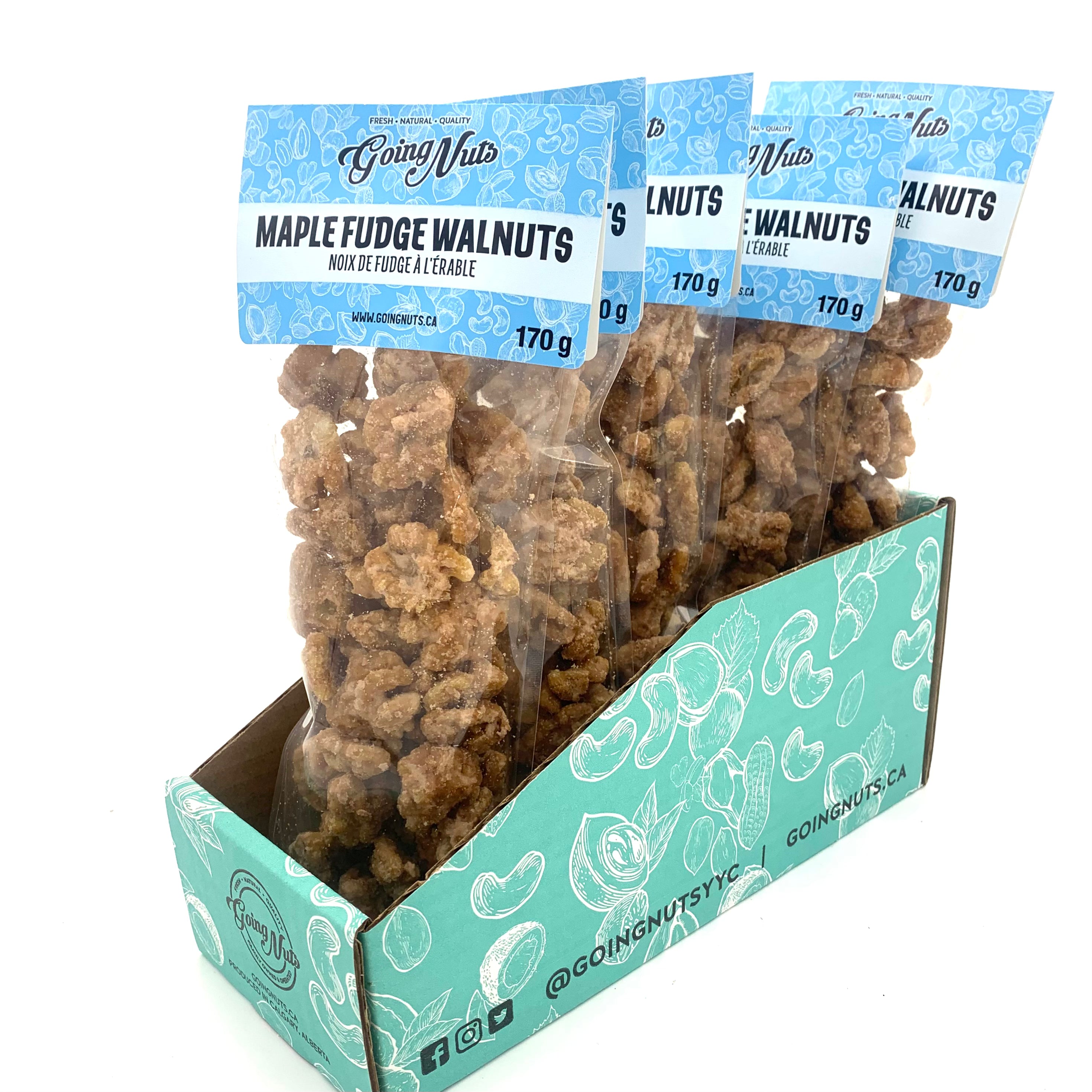 Maple Fudge Walnuts - Volume Discount (5-Packs) – Going Nuts