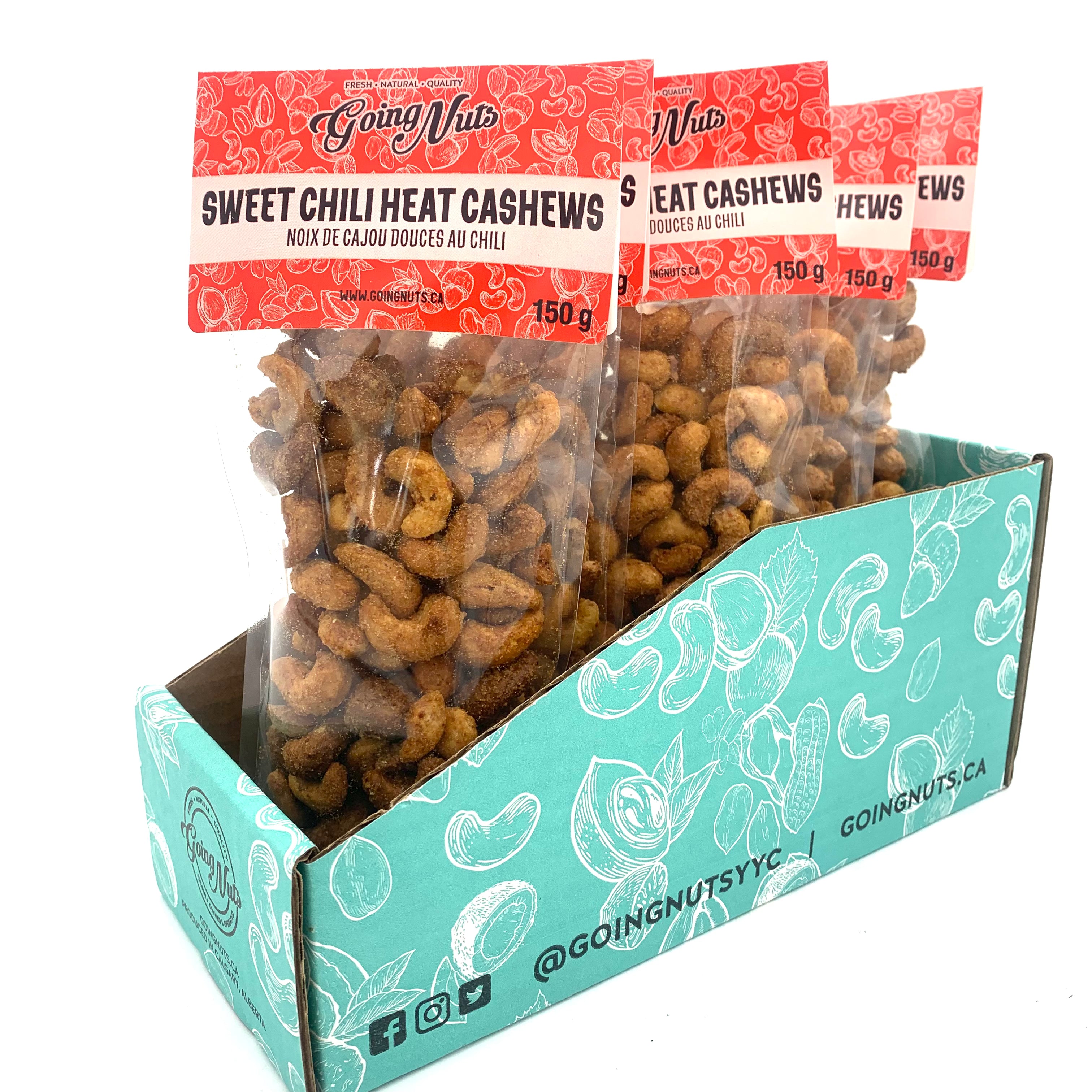 Sweet Chili Heat Cashews - Volume Discount (5-Packs) – Going Nuts